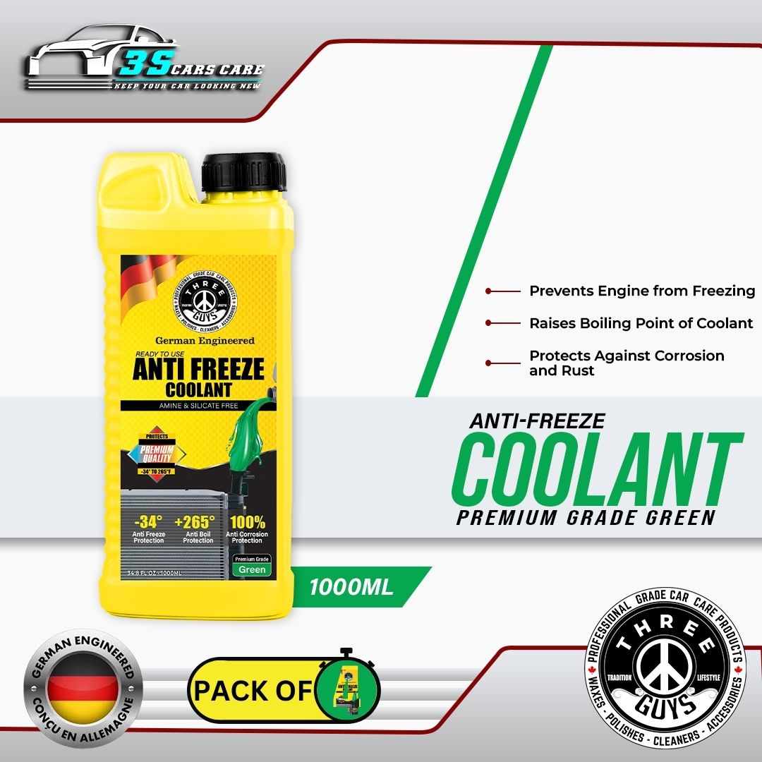Anti Freeze Coolant Premium Grade Green THREE GUYS (German Engineered ...