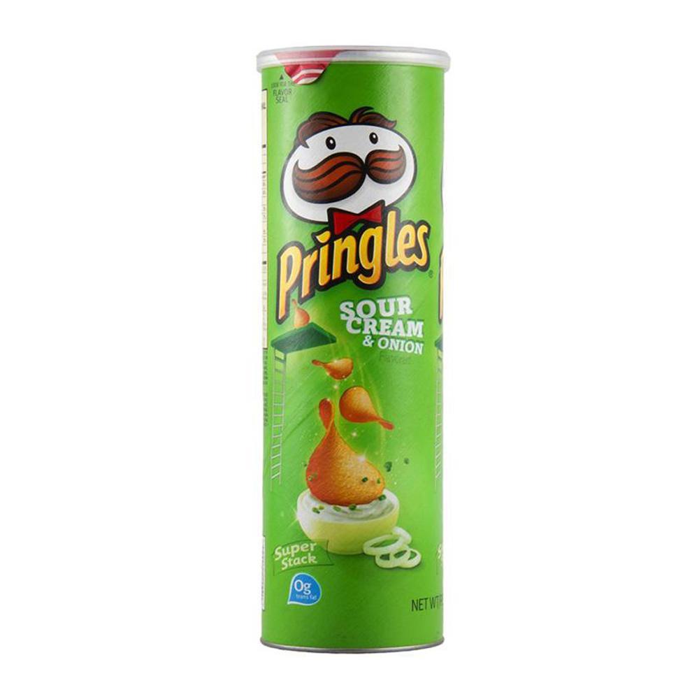 Pringles Sour Cream & Onion Flavored Chips, 165 gm | Daraz.pk