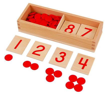 Cards and Counters Montessori - Early Learning Toys | Daraz.pk