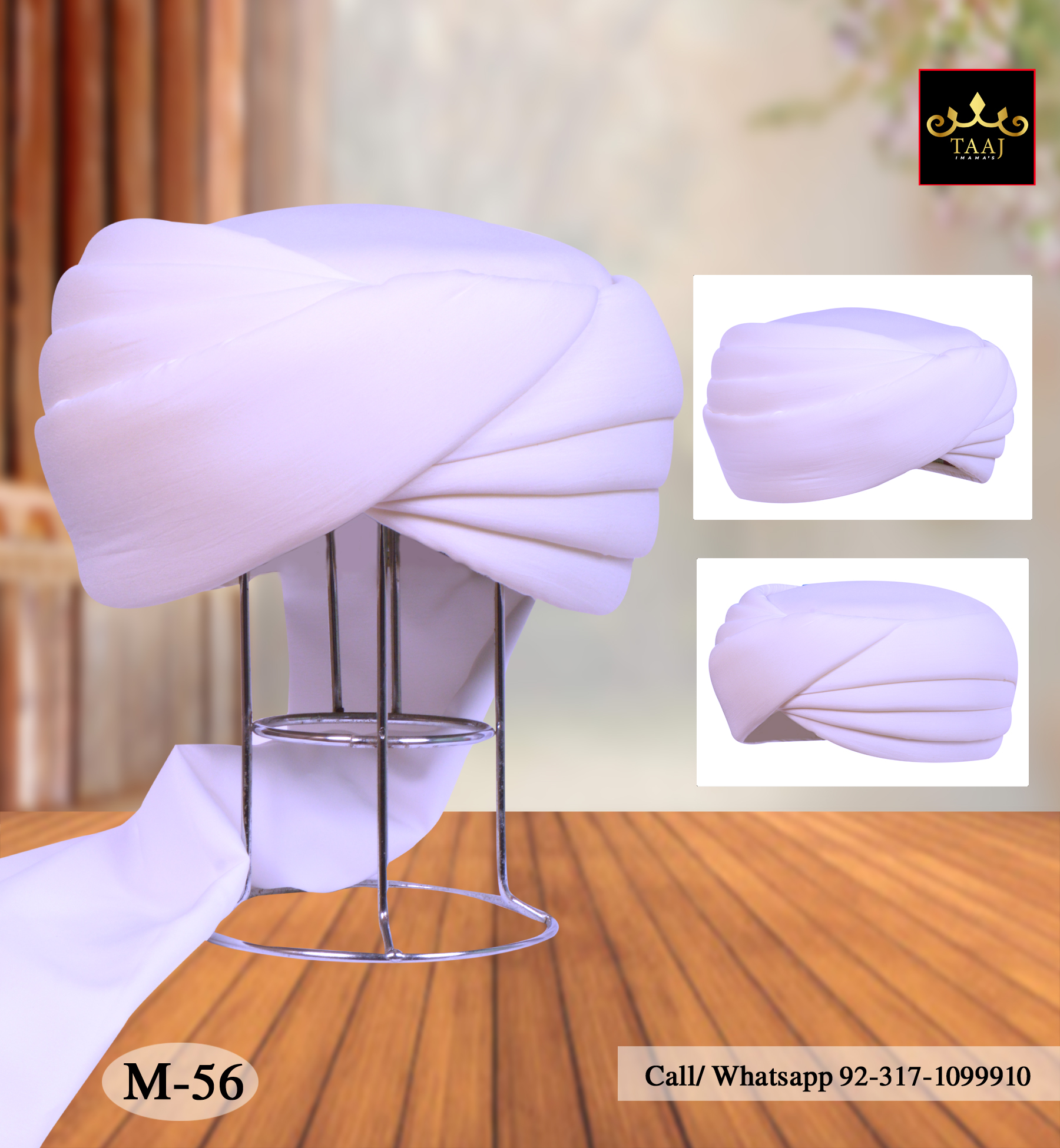 WHITE READY MADE IMAMA | Daraz.pk