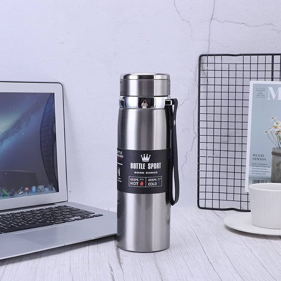 Imported Original 1000ml Stainless Steel Cold & Hot Water Bottle for ...