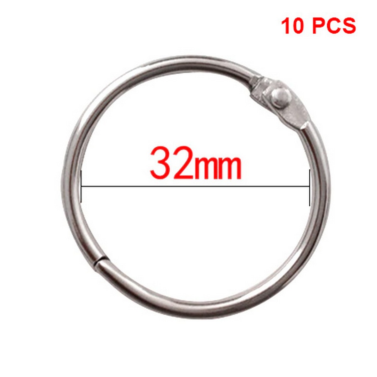 High Quality 2/3/5/10Pcs Metal Ring Hinged Ring Binder 32mm DIY Albums ...