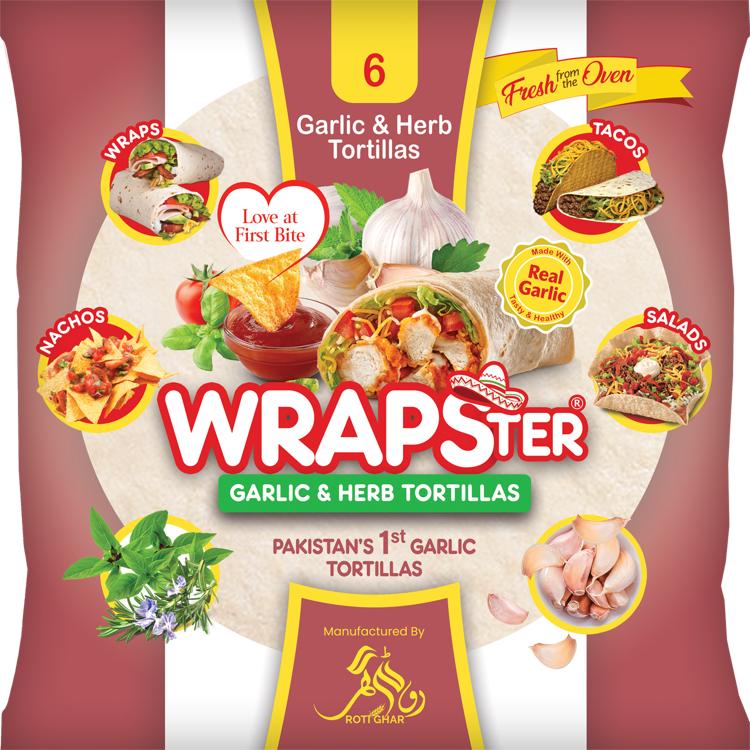 Wrapster Garlic & Herb Wraps, 6-Pack | Daraz.pk
