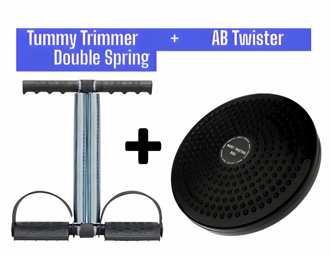 Tummy Trimmer Single Spring And Double Spring Home Gym Abs Exerciser ...