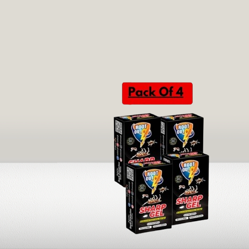 Pack of 4 Sharp Gel - Rootout ka Smart Cockroach Killer Gel -30gm ...