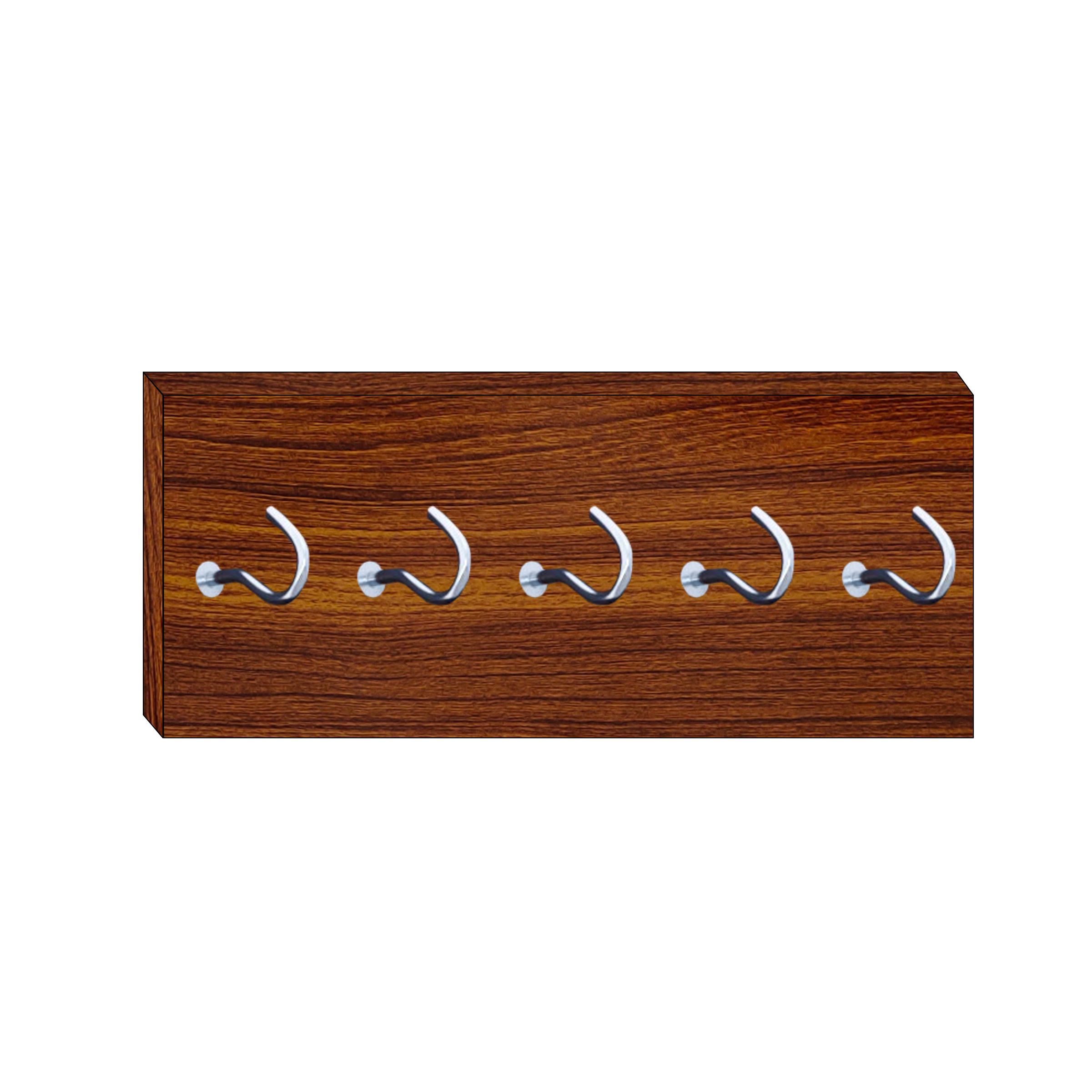 Compact Wooden Key Hanger / Key Holder Wall Shelf with 5 Key Holder by ...