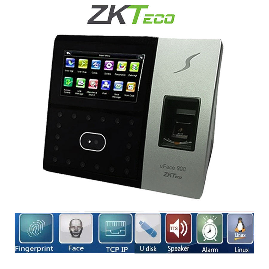 Branded Time Attendance Machine Biometric, Retina Scan, Card Scan with Touch Screen Panel ...