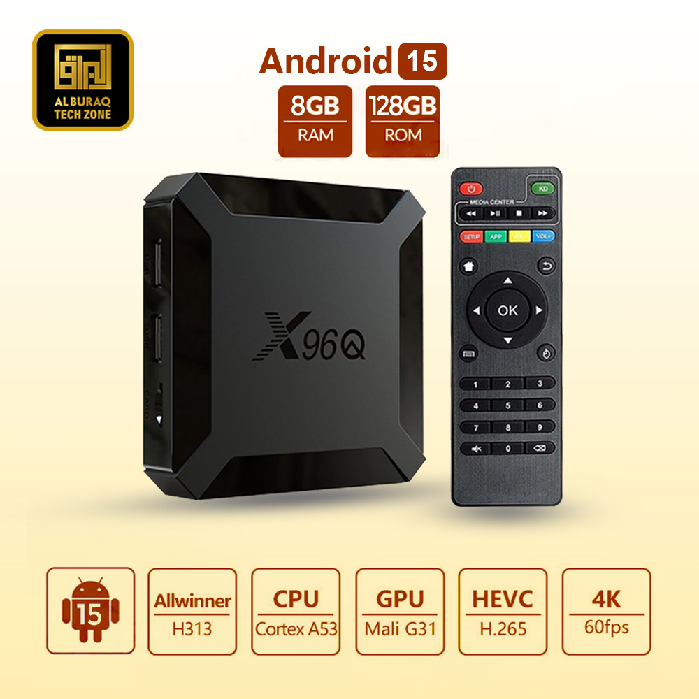 X96Q - 8GB+128GB - Android 15 - 4K - Smart Android TV Box | Daraz.pk