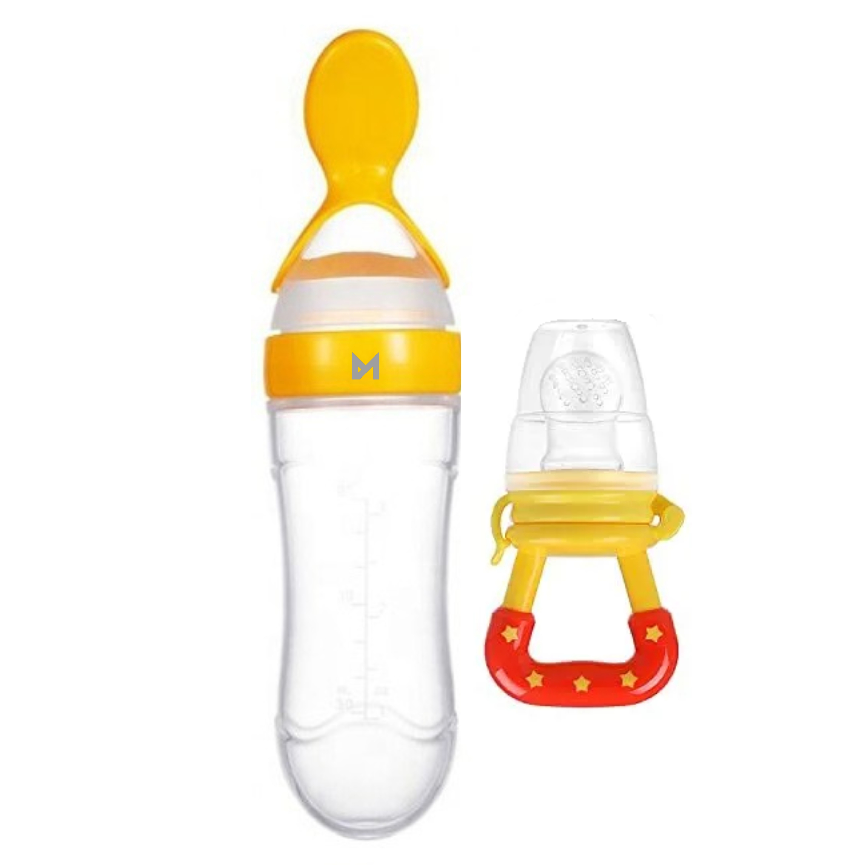 Baby Silicone Spoon Feeder 90 ML - With Fruit Pacifier - Pack of 2 ...