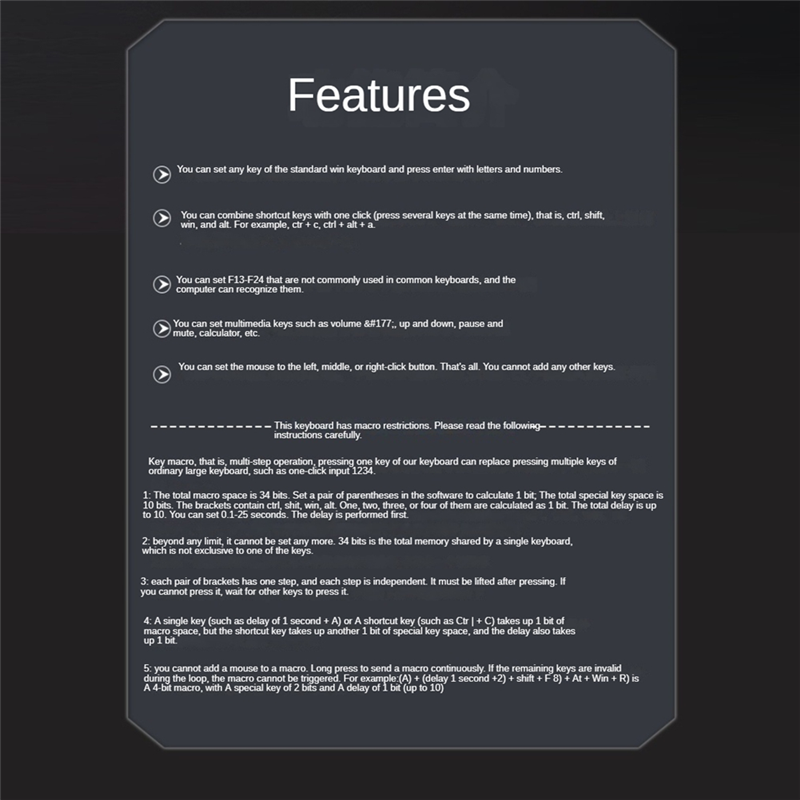 3 Keys Macro Programming Mini Keyboard for Photoshop Gaming Hotswap ...