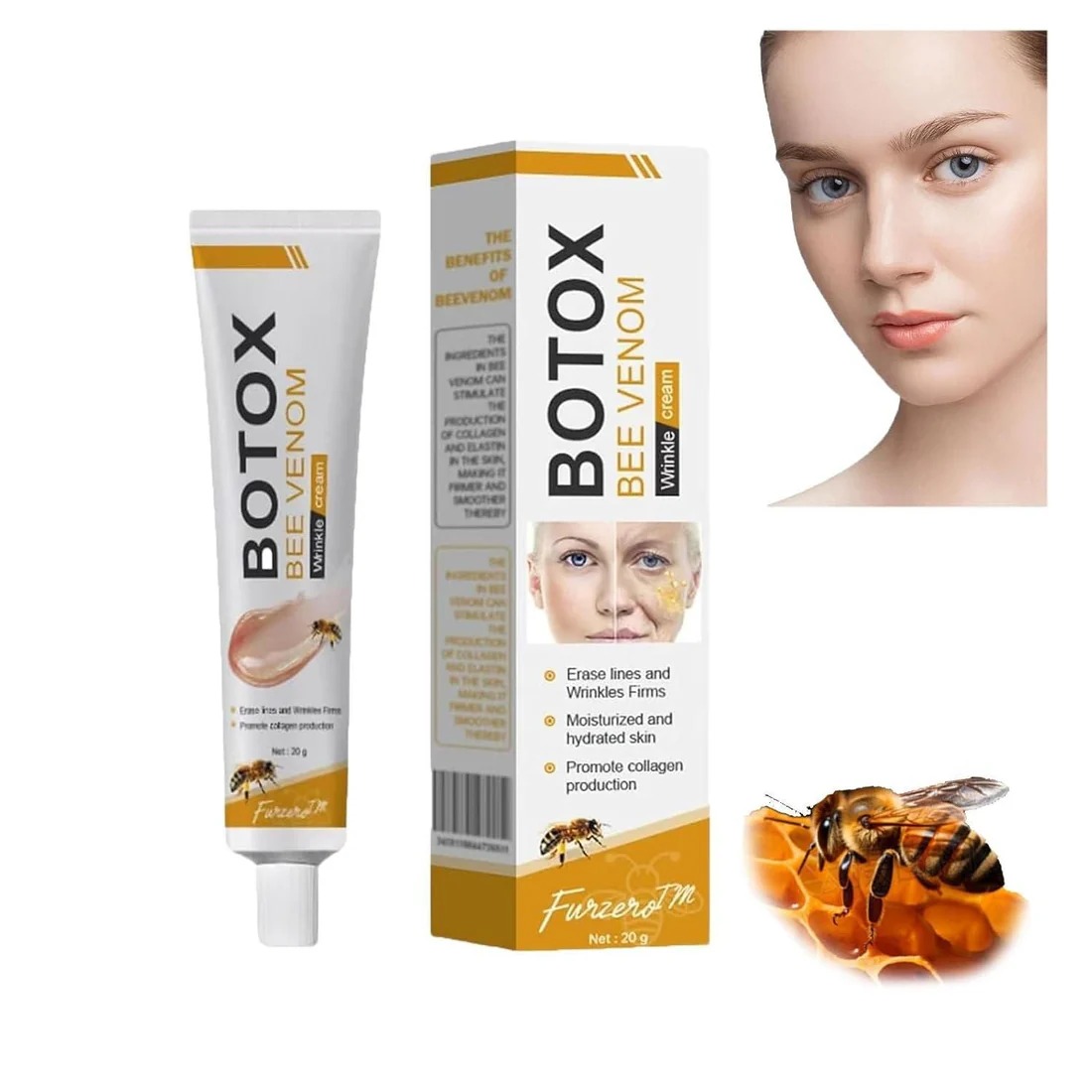 Botox Bee Venom Wrinkle Repair Cream for Face And Neck Anti-Aging Skin ...