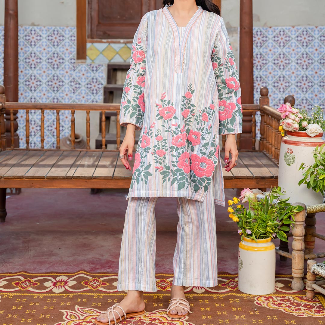 Stylo - 2PC- Puff Printed Chiffon Suit PS4374 - Dresses for Women ...