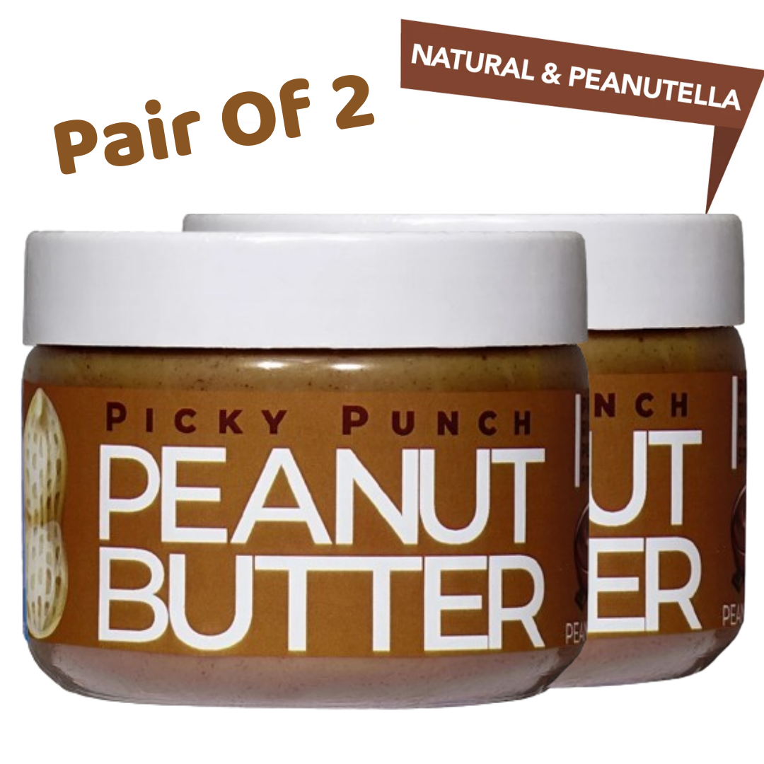 Picky Punch Chocolate Peanut Butter 1kg - Pair of 2 - Nutella Chocolate Spread - High Protein ...