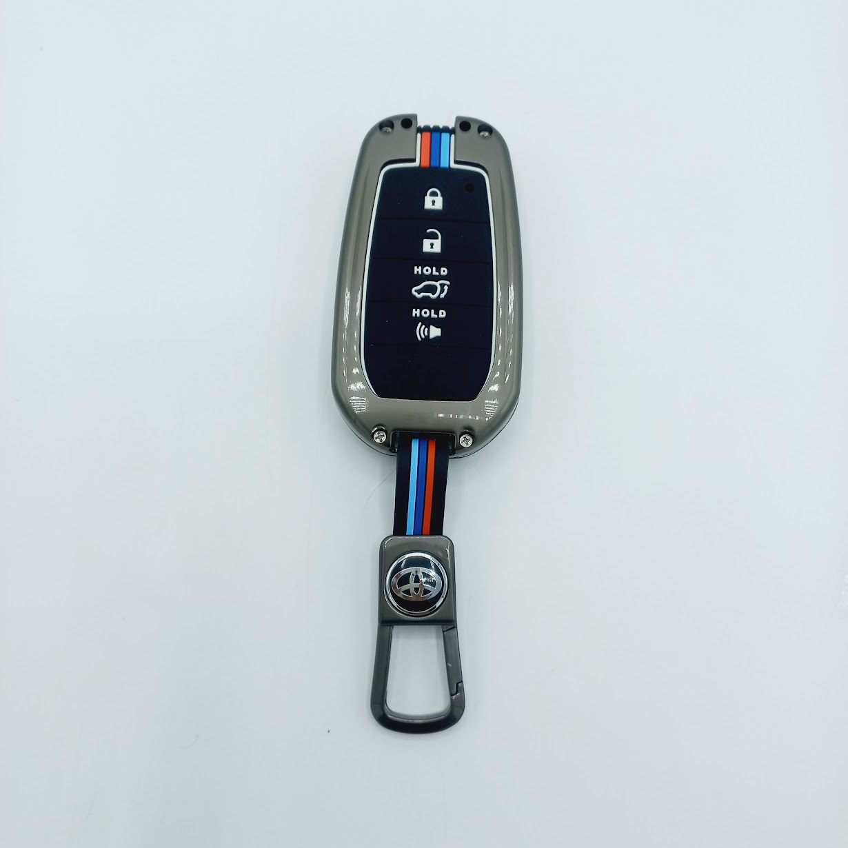 Toyota Fortuner Key Cover With Metal Shell 4 Button - Model 2016-2022 ...