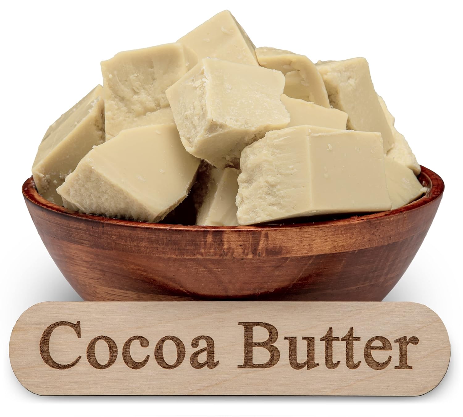 Raw Cocoa Butter 5 lbs. Bulk - 100% Pure Natural Unrefined FOOD GRADE ...