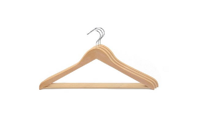 Pack of 6 Wooden Texture Suit Hangers | Daraz.pk