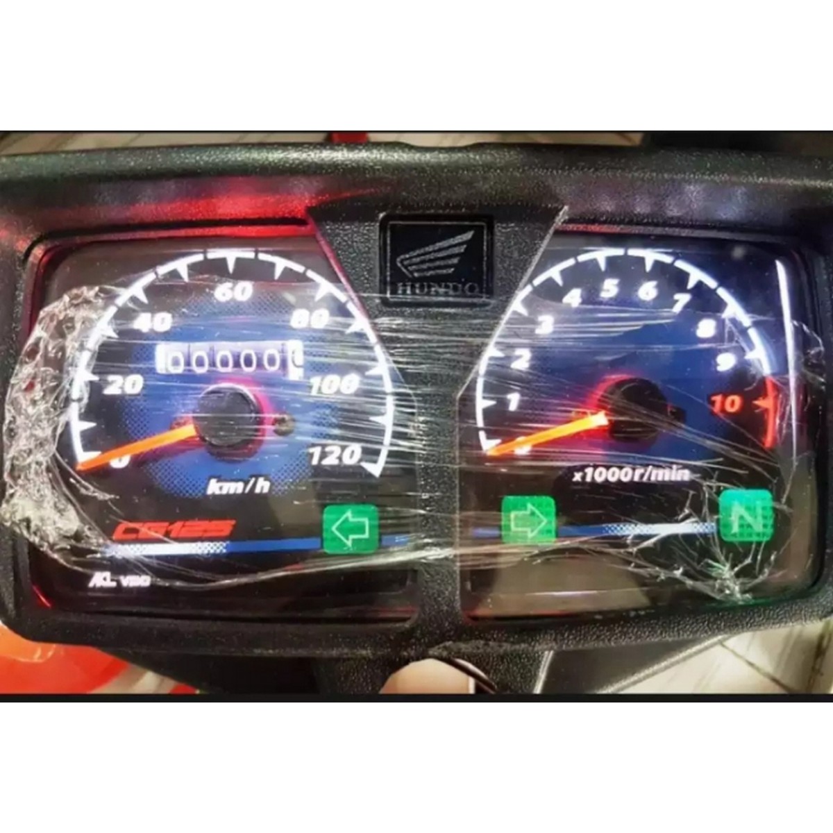 LED Backlight Meter Speedometer for CG 125 Motorcycle Universal Fitting ...