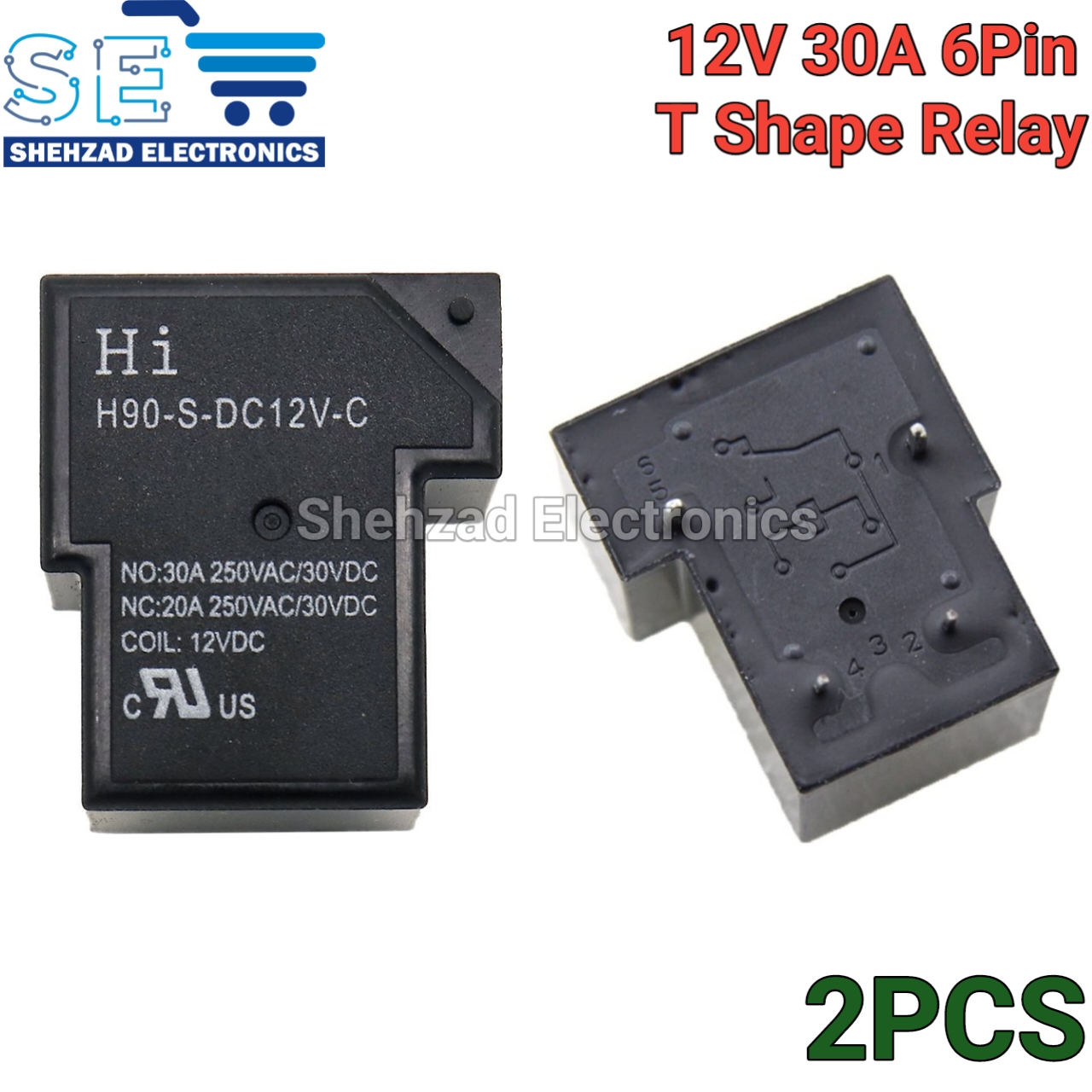 3PCS DC 12V 6V 10AMP 5 PIN/6PIN SPDT RELAY | Daraz.pk