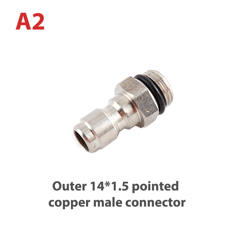 Copper 1/4 High Pressure Washer Quick Coupling Water Gun Hydraulic ...
