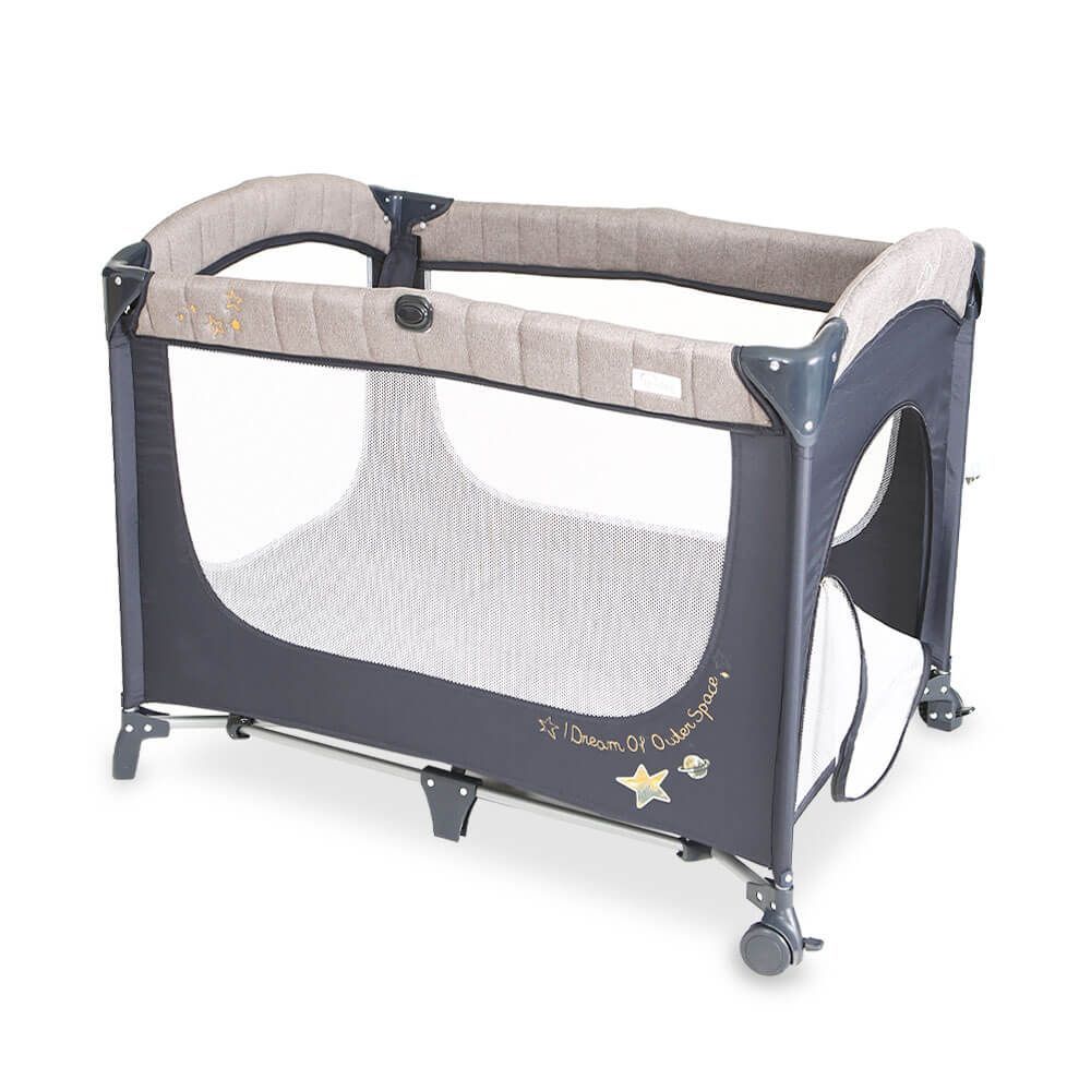 Tinnies Drop Side Blue Play Pen with Bassinet & Changing Station | Daraz.pk