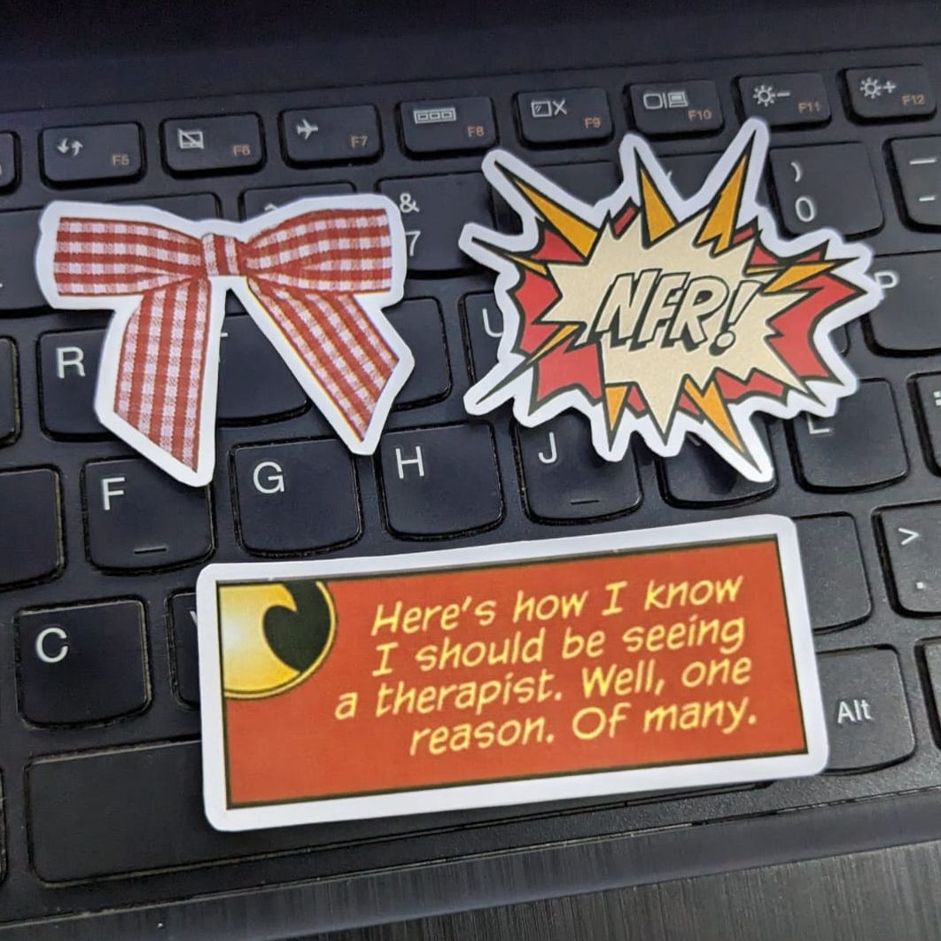 25pcs RED AESTHETIC sticker pack based on cherry red ribbon bows girly ...