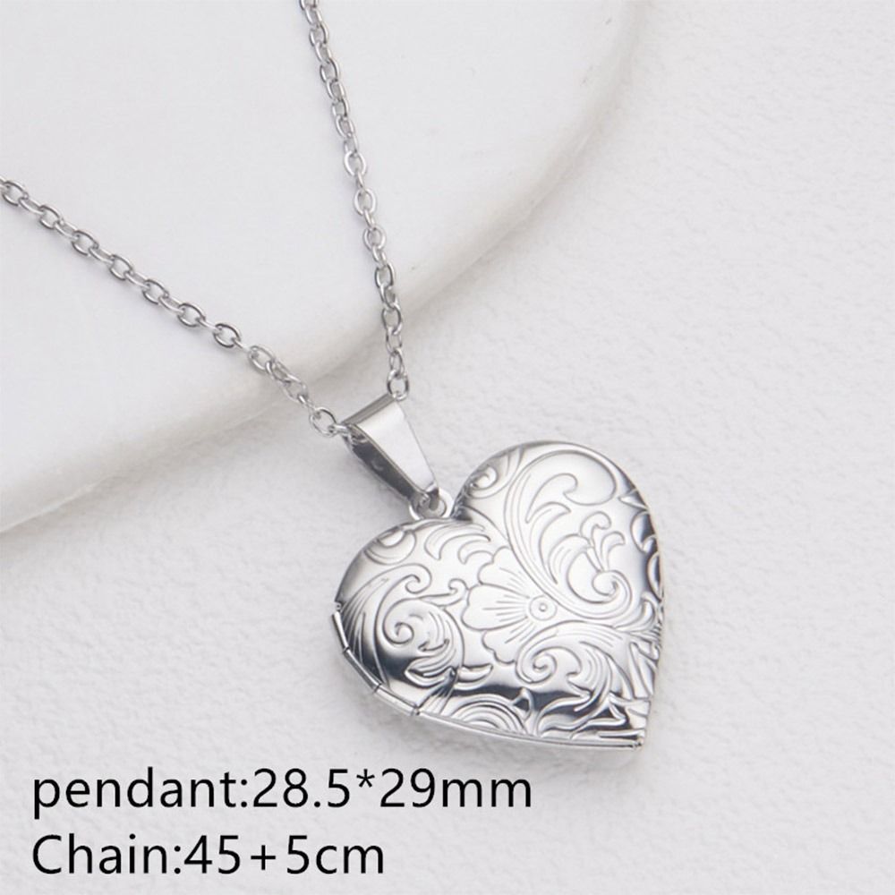 Openable Photo Picture Locket Necklace Creative Gift DIY Necklace ...