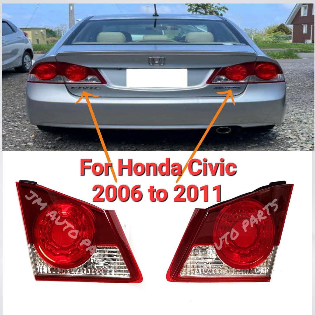 Honda Civic Tail Lights Rear Lights Trunk Lights Pair for Honda 2006 to ...