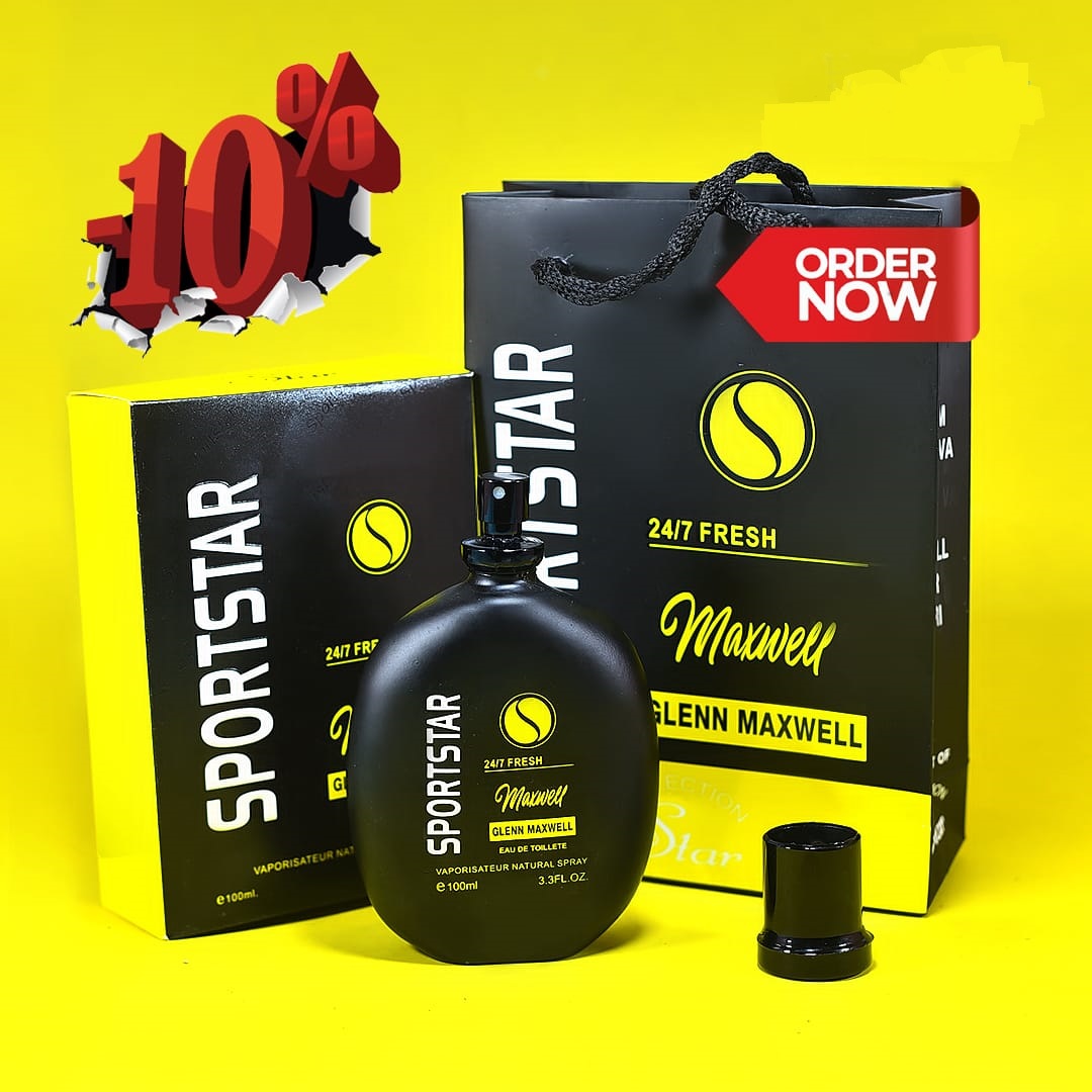 Sport Star Perfume Glenn Maxwell With Shopping Bag 100ml | Daraz.pk