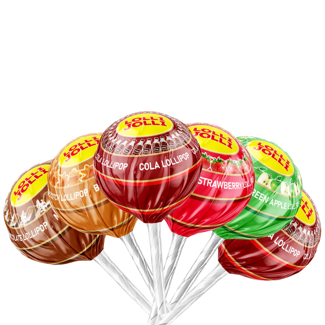 LOLLI JOLLI Mix Fruit Lollipops (6 Piece) Different Flavors Best ...