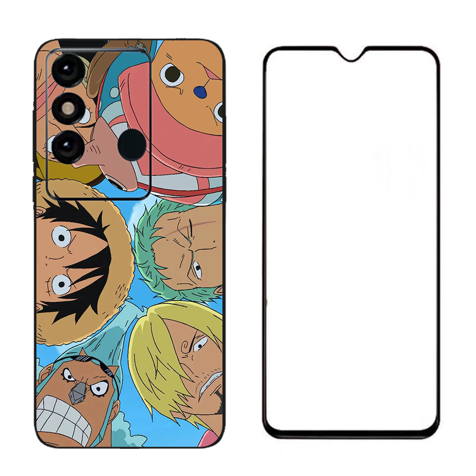 itel Vision 3 Plus Casing ONE Piece Protective Cover Case Tempered ...