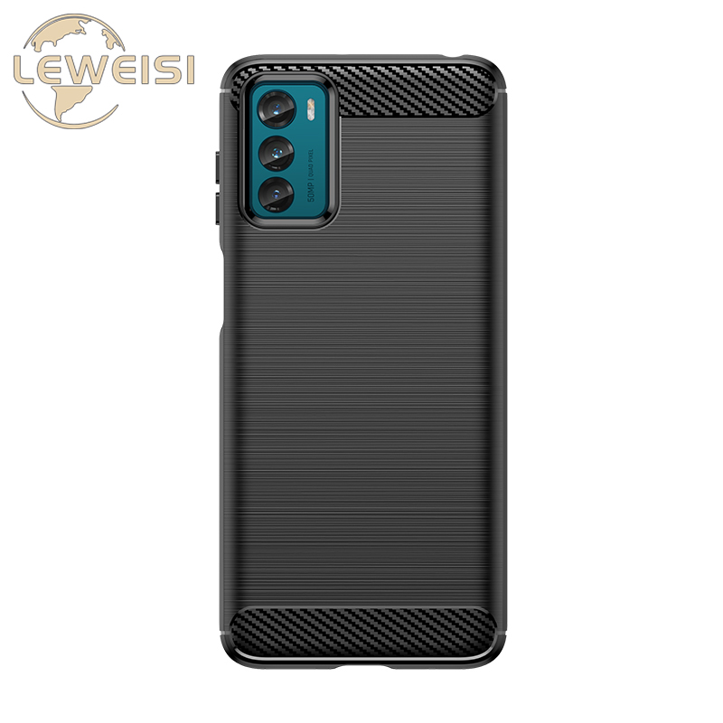 Leweisi Carbon Fiber Bumper Phone Case For Motorola Moto G42 Back Cover ...