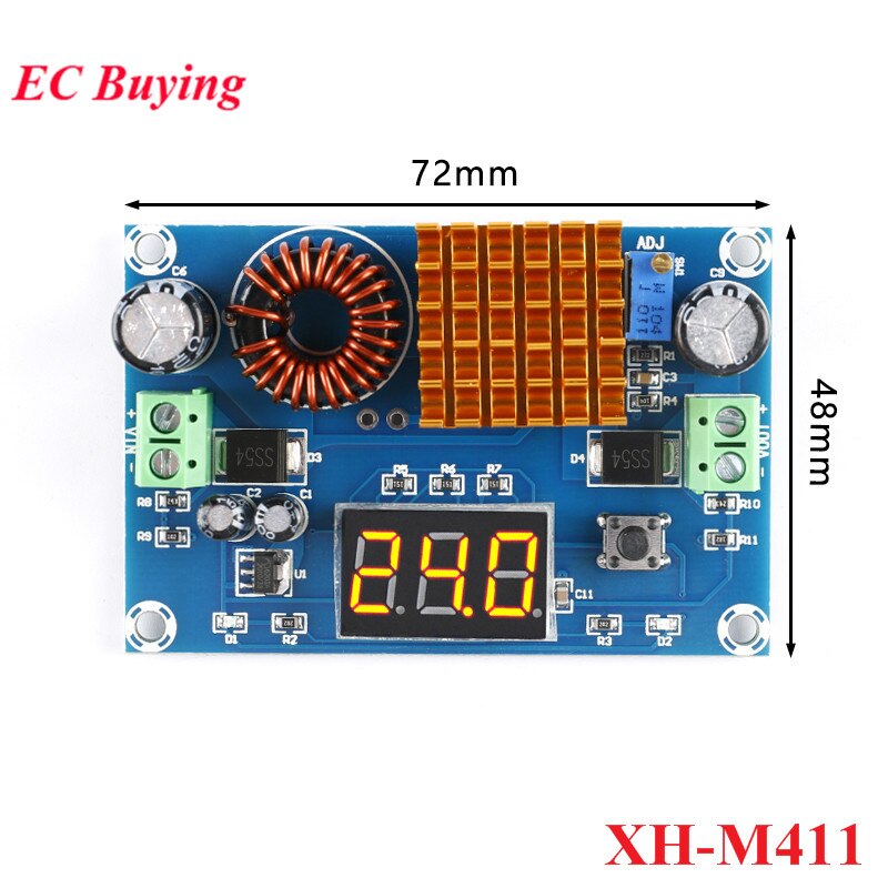XH-M411 DC 3V-35V to DC 5V-45V Boost Converter Module Voltage Regulator ...