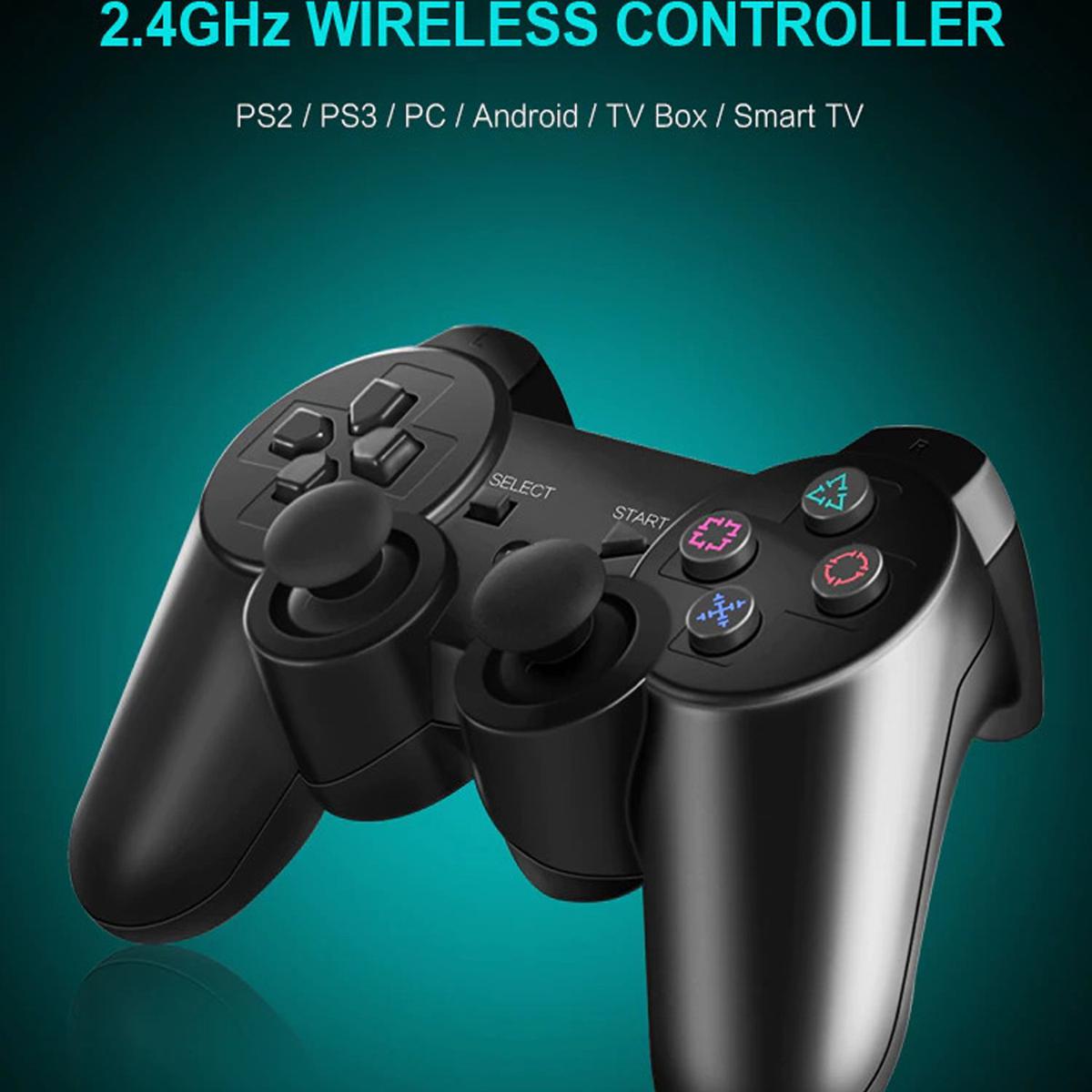 Wireless 2.4Ghz 6 in 1 vibration joystick wireless gamepad for pc ...