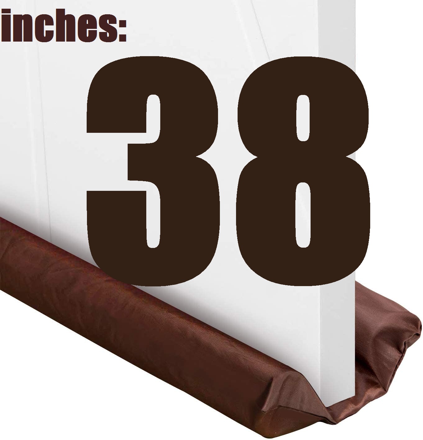 Door Draft and Dust Stopper Brown the Color 18-52 Inches Door Air ...