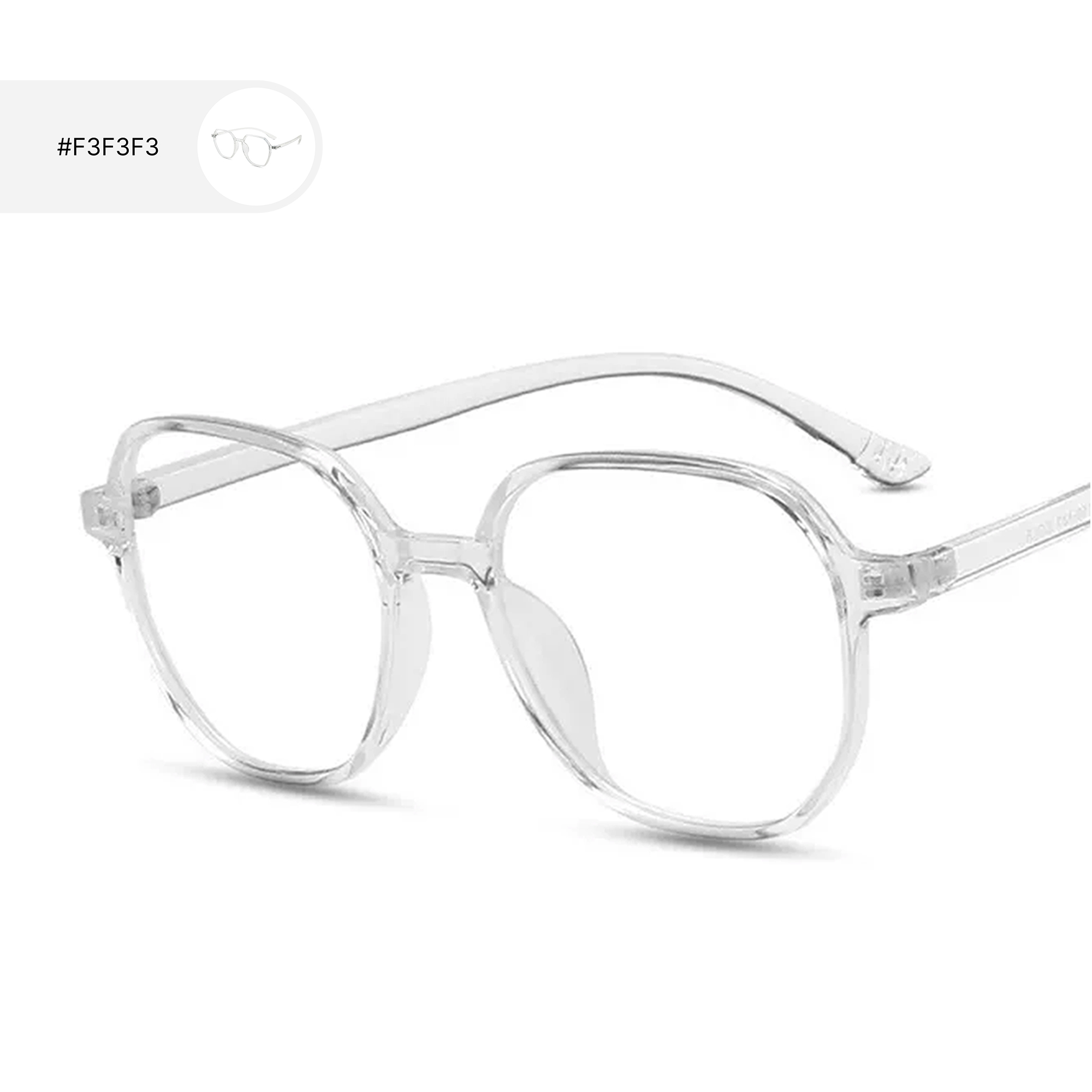 Full Frame Hexagon Eyeglasses for Men and Women | Daraz.pk