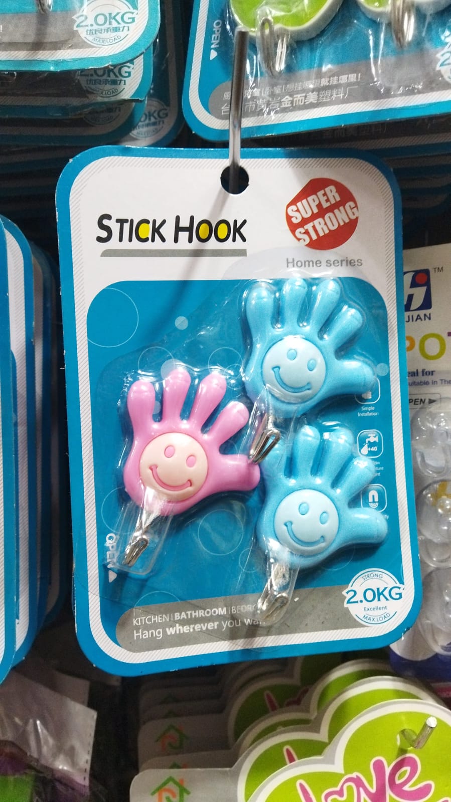 ModularTech Sticky Hooks Multi Design Pack of 5, 4, 3 Hooks. Hooks for ...