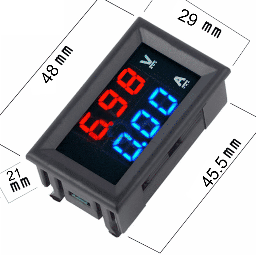 DSN-VC288 Panel Mount DC 100V 10A Voltmeter Ammeter | Daraz.pk