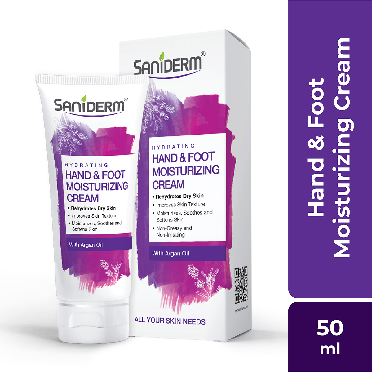 Saniderm Hand & Foot Moisturizing Cream 50ml | Deeply Moisturizes ...