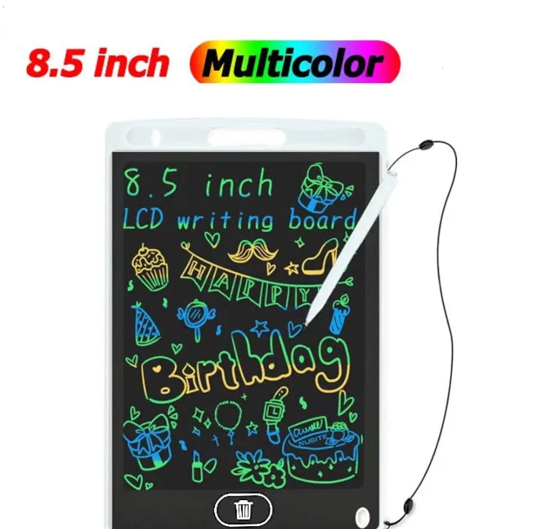 8.5 inches Multi Colour LCD Writing Tablet For Kids | Multi Colour ...