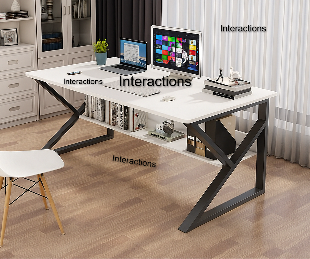 Gaming Table laptop table computer table study table writing table Home ...