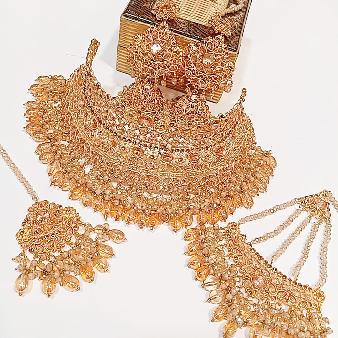 BRIDAL JEWELRY SET // NEW DESIGN // TRENDING JEWELRY | Daraz.pk
