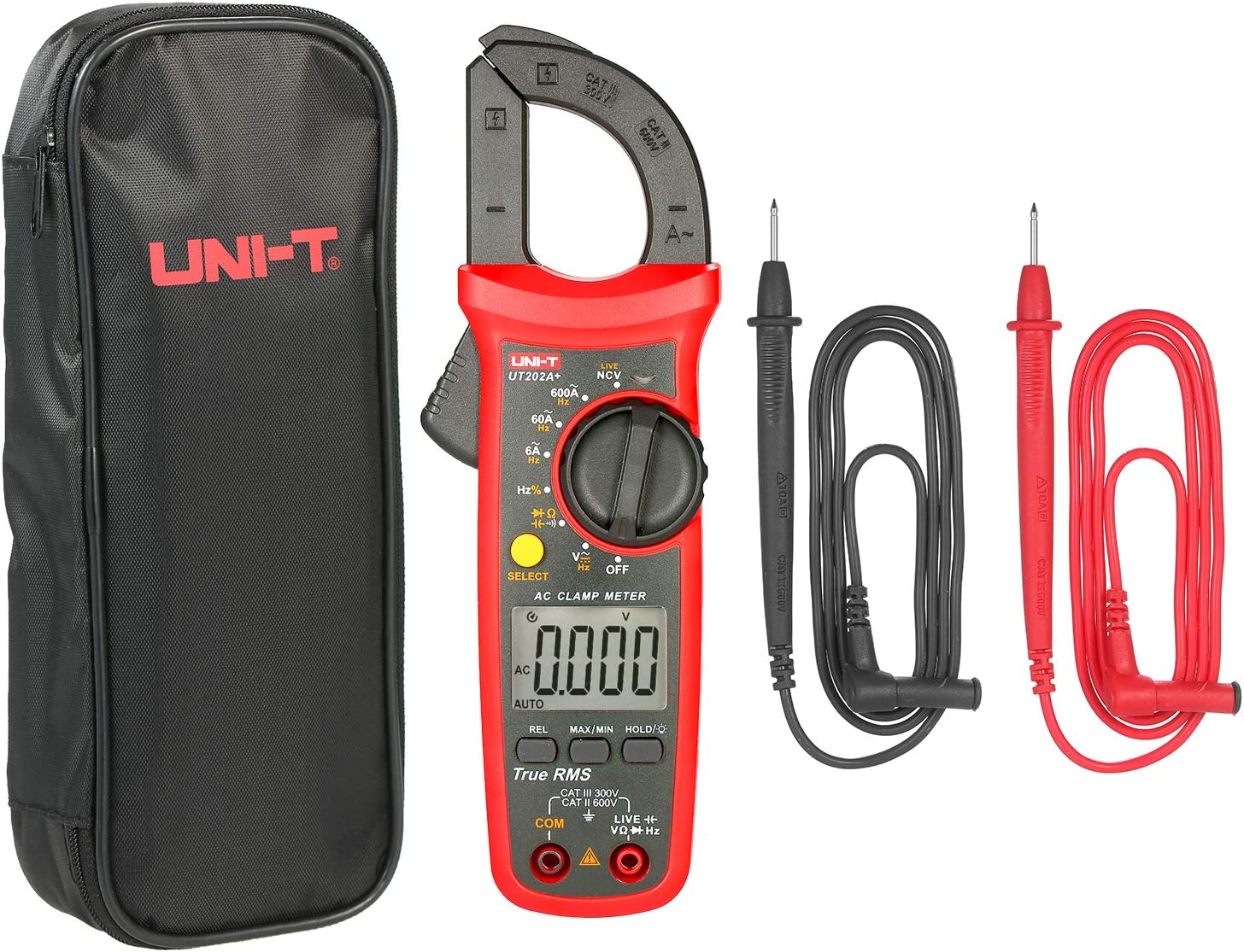 UT202A+ 6000 Counts Digital Multimeter True RMS Current Clamp Meter ...