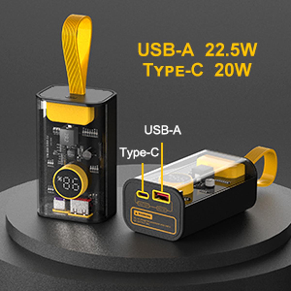 Cyberpunk Powerbank Clear 10000 mAh with 22.5w Fast Charging | Daraz.pk