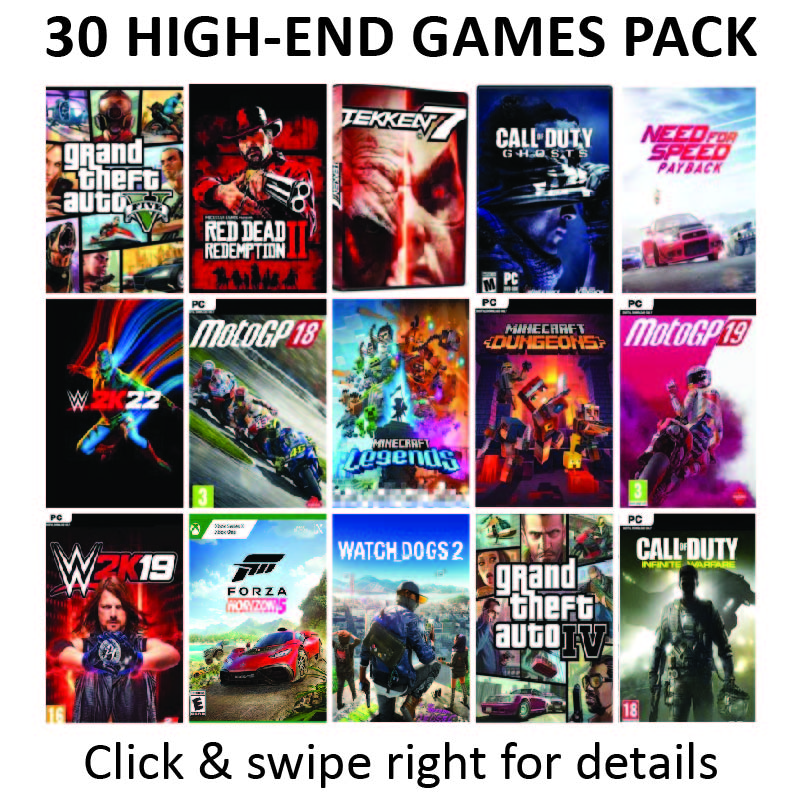 Any 30 Games Pack For PC (Google Drive/ Mediafire) | Daraz.pk