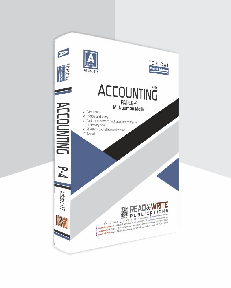 Accounting A2-Level Paper-4 Topical Yearly By M. Nauman Malik Updated ...