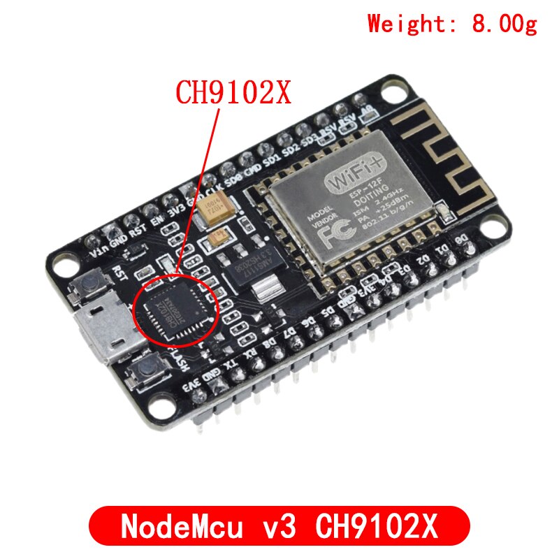 Wireless Module CH340/CP2102/CH9102X NodeMcu V3 V2 Lua WIFI Internet of ...