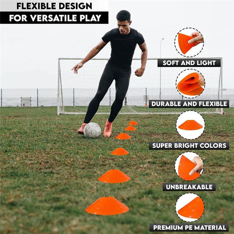 24Piece Football Training Sign Disc Round Mouth Disc Obstacle Disc ...
