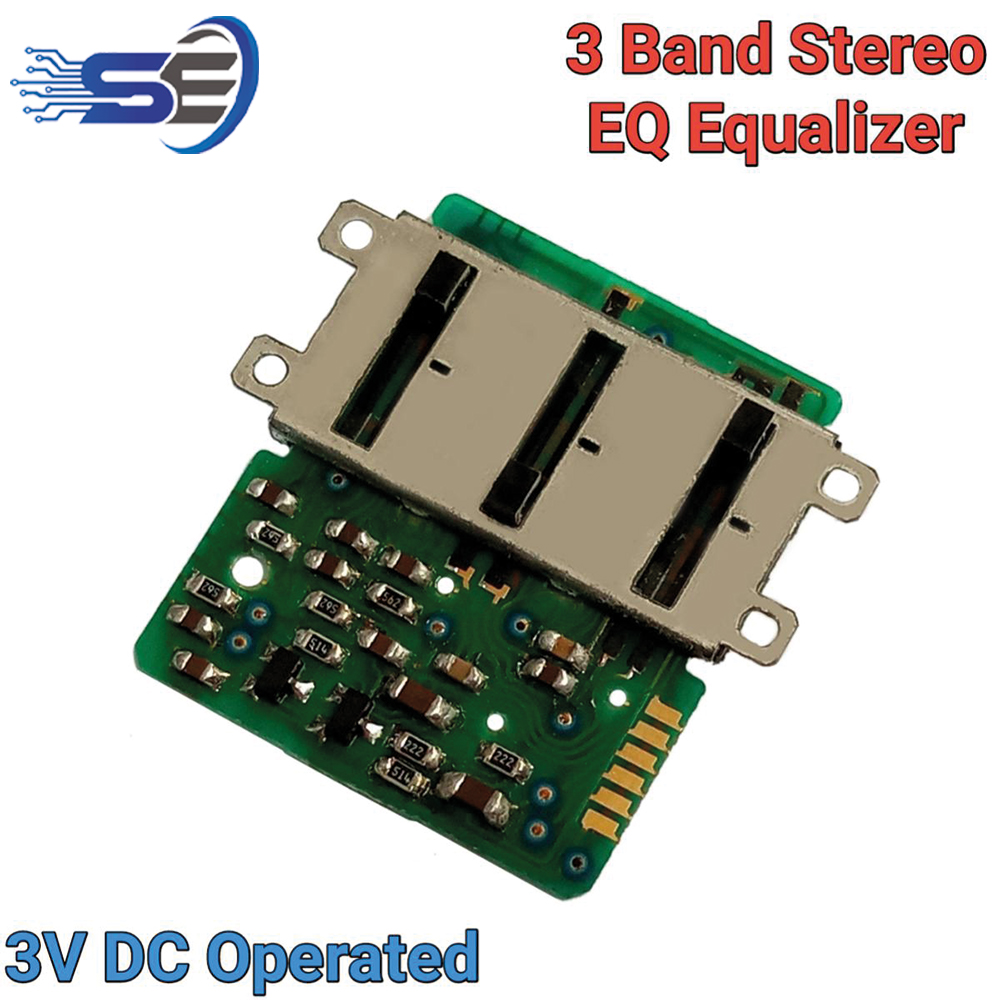 Stereo 3-Band Equalizer EQ Board Tone Preamp Module | Daraz.pk