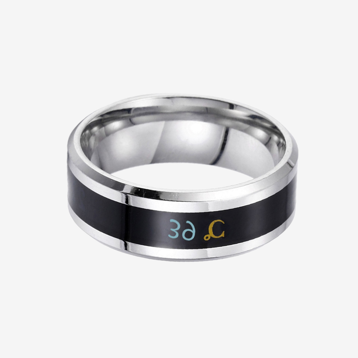 Fashion Ring Smooth Surface Stainless Steel Smart Sensor Body ...