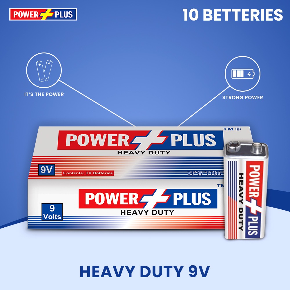Power Plus 9V Battery High Quality Alkaline Battery | Daraz.pk